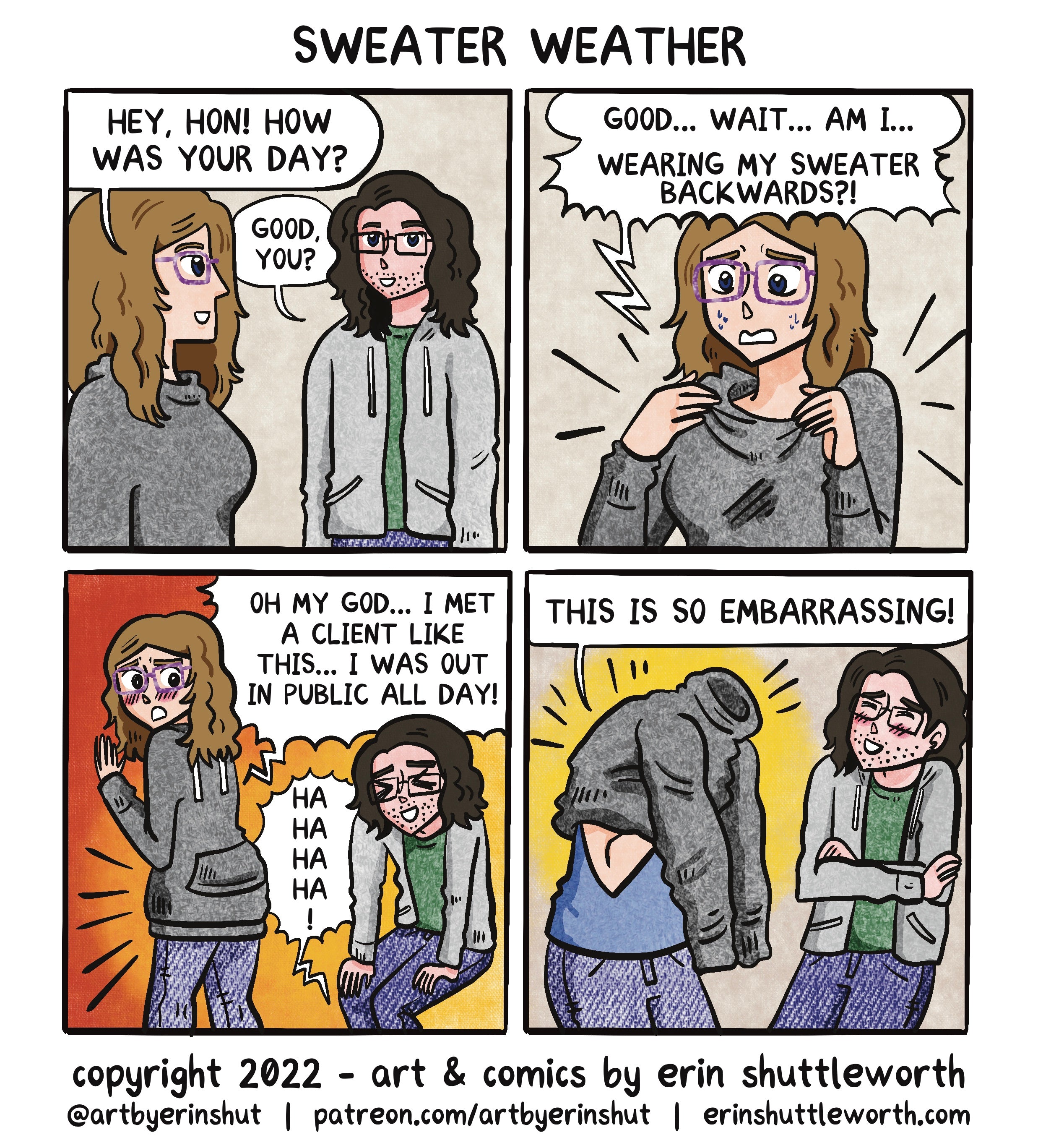Sweater Weather | Daily Life Comic | Couple Comic – Comixque