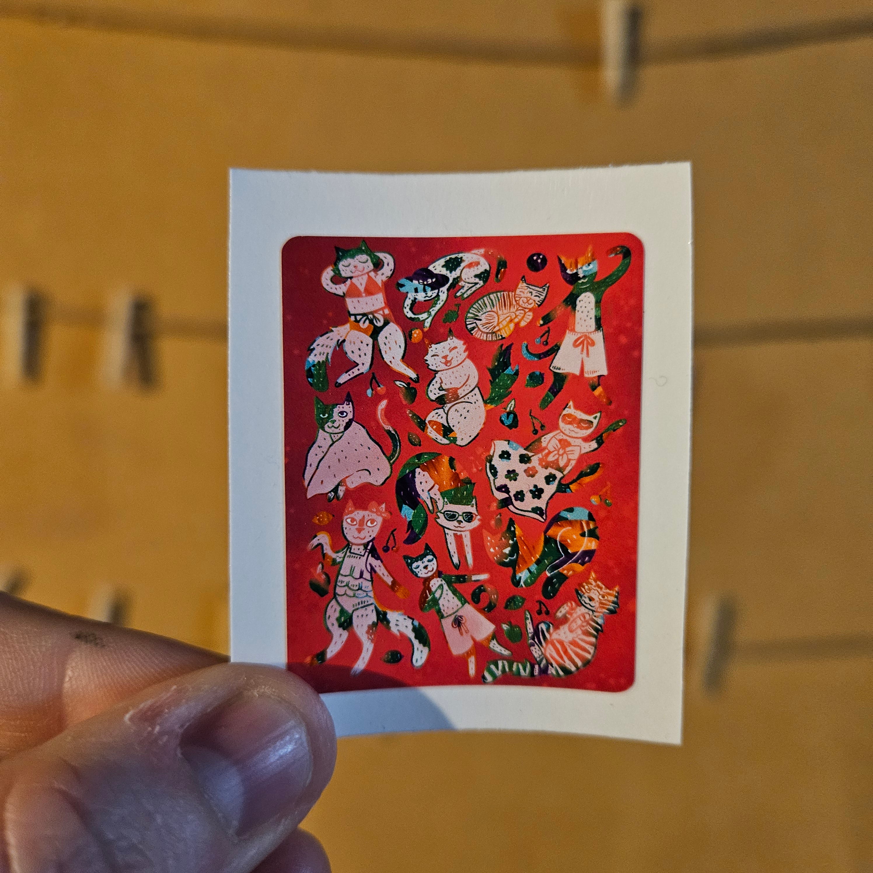 Cats of the Summer Solstice Vinyl Sticker – Comixque