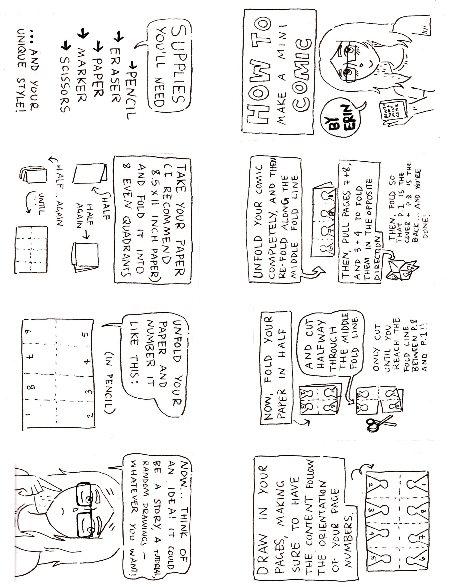 How To Make A Mini Comic Comixque How To Make A Mini Comic Comixque